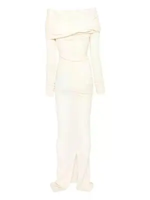 ENTIRE STUDIOS Cavalier Draped Maxi Dress - Neutrals