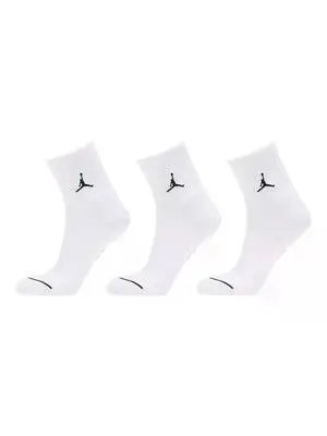 JORDAN Everyday Logo Ankle Socks - White