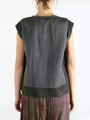 COMMUNS Patchwork Buttoned Vest