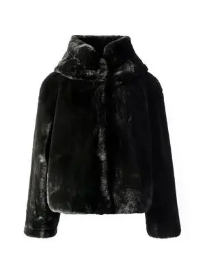 Perfect Moment Faux Fur Hooded Jacket - Black
