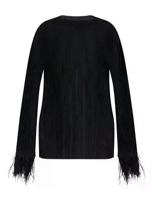 BOSS Feather-trim Top