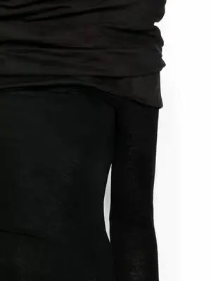 ENTIRE STUDIOS Long Sleeve Draped Dress - Black