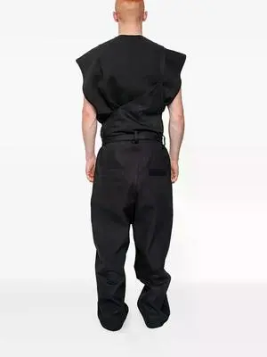 JOE CHIA Vorian Button-detail Dungarees