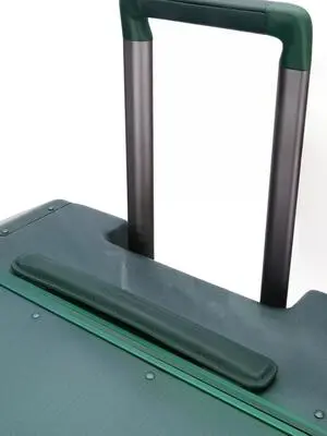 PIQUADRO 4-wheel Ribbed Trolley - Green