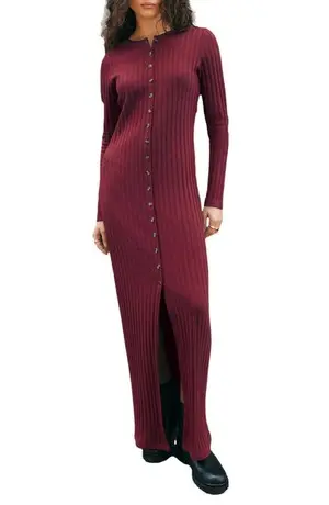 NEXT Long Sleeve Knit Dress - Red