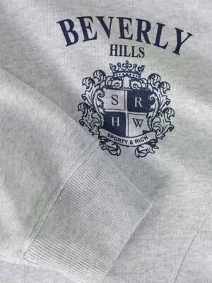 SPORTY & RICH Graphic-print Sweatshirt - Grey
