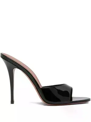 Amina Muaddi 105mm Elodie Sandals - Black