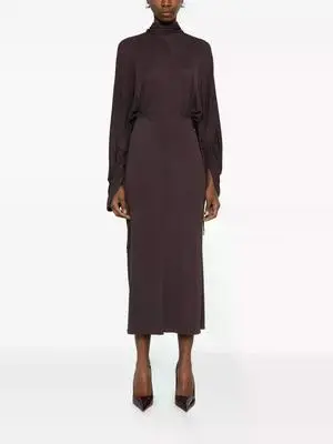 LANVIN Gathered Midi Dress