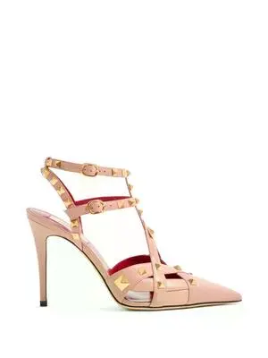 Valentino Garavani Studded Kidskin Pumps - Pink