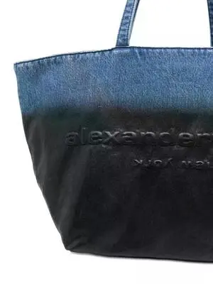 Alexander Wang Denim Punch Large Tote - Black