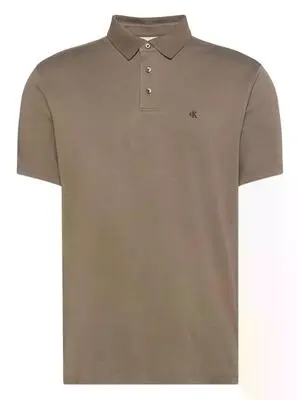 Calvin Klein Buttoned-logo Polo Shirt