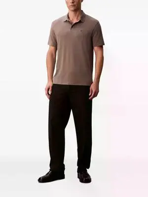 Calvin Klein Buttoned-logo Polo Shirt