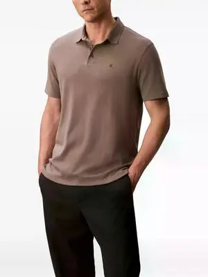 Calvin Klein Buttoned-logo Polo Shirt