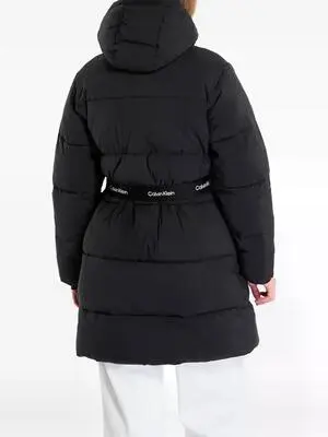 Calvin Klein Belted Hooded Coat