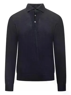 FILIPPO DE LAURENTIIS Button Polo Shirt - Blue