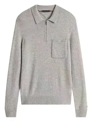Tommy Hilfiger Chest-pocket Polo Shirt - Grey