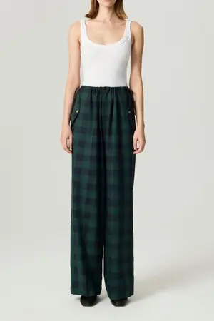 NOCTURNE Drawstring Wide-leg Trousers