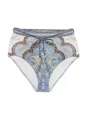 Zimmermann Wanderlust Bikini Bottoms - Blue