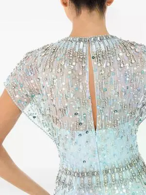 Jenny Packham Lauretta Embellished Maxi Dress - Blue