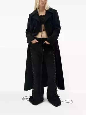 ANN DEMEULEMEESTER Double-breasted Melton Wool Coat