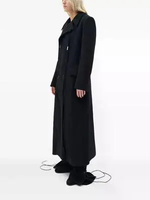 ANN DEMEULEMEESTER Double-breasted Melton Wool Coat