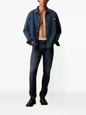 Calvin Klein Logo-patch Jeans - Blue