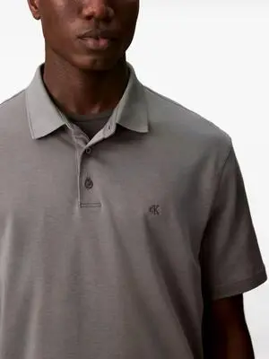 Calvin Klein Buttoned-logo Polo Shirt