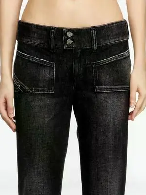 DIESEL® D-hush 09n50 Patch Pocket Jeans - Black