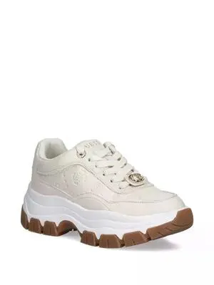 Guess 4g Peony Pattern Sneakers - Neutrals