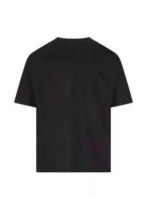 Valentino Garavani Cotton T-shirt With Made In Print - Black
