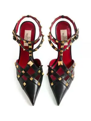 Valentino Garavani Studded Kidskin Pumps - Black