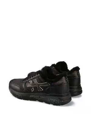 Premiata Mick Fur-trim Sneakers - Black