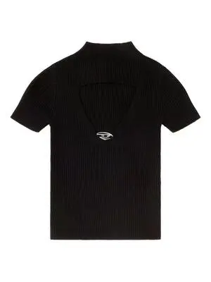 DIESEL® M-olive Cut-out T-shirt - Black