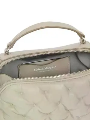 MAISON MARGIELA Glam Slam Embroidery Trapezoid Tote Bag - Neutrals