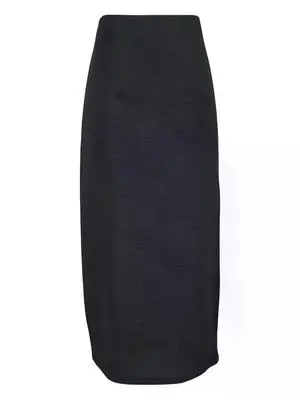 Vince Draped Midi Skirt - Grey
