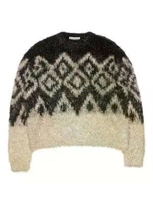 Acne Studios Geometric-pattern Sweater - Black