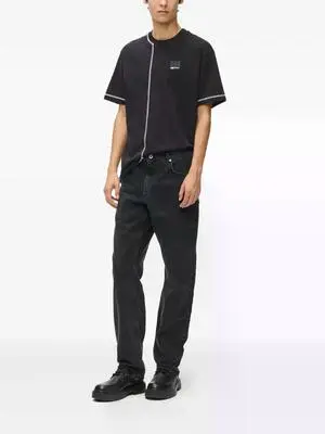 Karl Lagerfeld Cotton Straight Leg Jeans - Grey