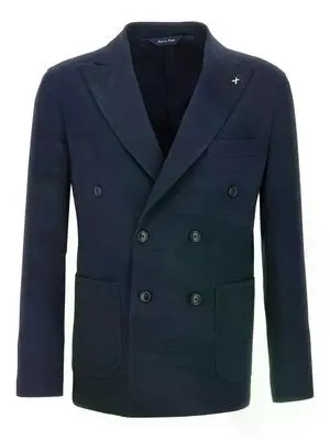 MARCHESANI Textured Double-breasted Blazer