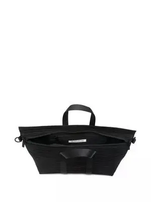 Issey Miyake Boston Pleated Satchel - Black
