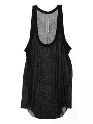 Rick Owens Round-neck Tank Top - Black