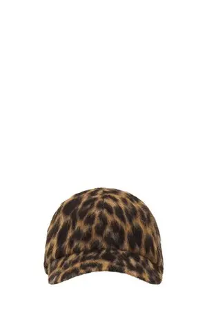 LANVIN Print Cap - Leopard
