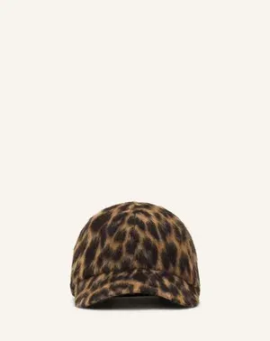 LANVIN Print Cap - Leopard