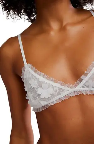 Free People Intimately Fp Save The Date Bralette - Ivory