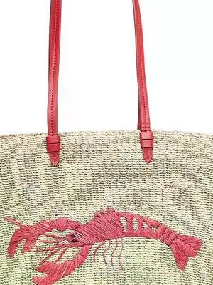 Poolside Lobster-appliqué Tote Bag
