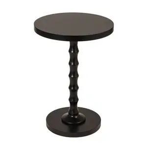 STORIED HOME Spindle Side Table - Black