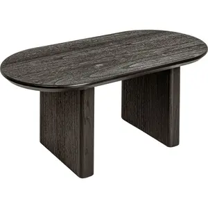 STORIED HOME Wood Coffee Table - Black