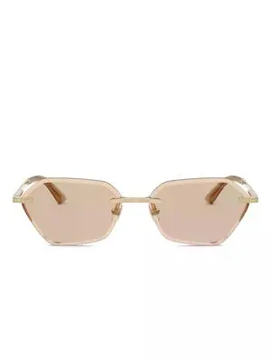 JIMMY CHOO Geometric Frame Sunglasses - Gold