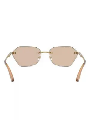 JIMMY CHOO Geometric Frame Sunglasses
