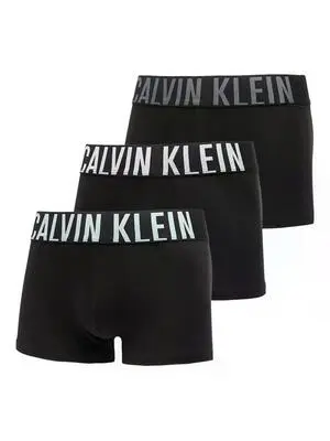 Calvin Klein Logo Waistband Trunk 3-pack - Black