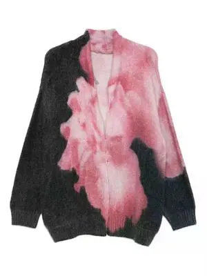 Alberta Ferretti Floral Knit Cardigan